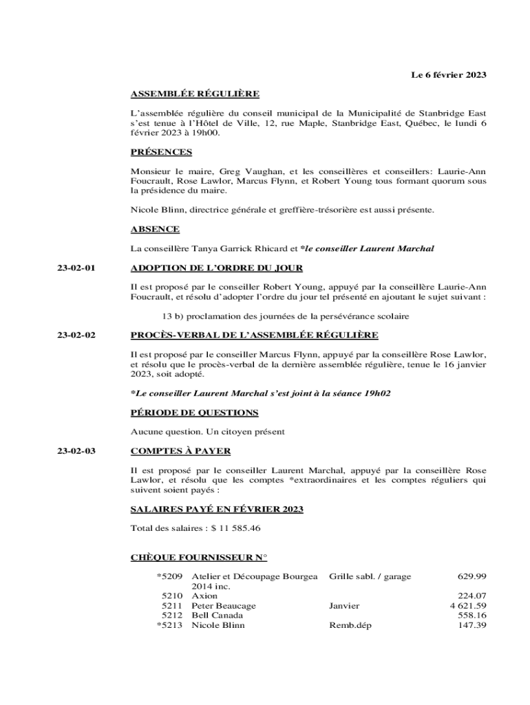 Remplissable En Ligne Accueil - Municipalit de Notre-Dame-de-Stanbridge ...