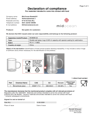 Fillable Online SUSTAINABILITY DECLARATION MO6889 Fax Email Print ...