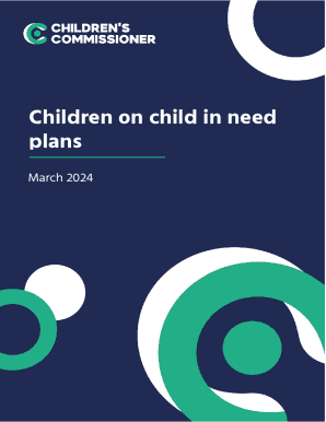 Fillable Online Children on Child in Need Plans: Huge regional ...
