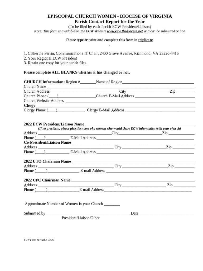 The Most Rev. Michael Bruce Curry - ecw thediocese Doc Template | pdfFiller