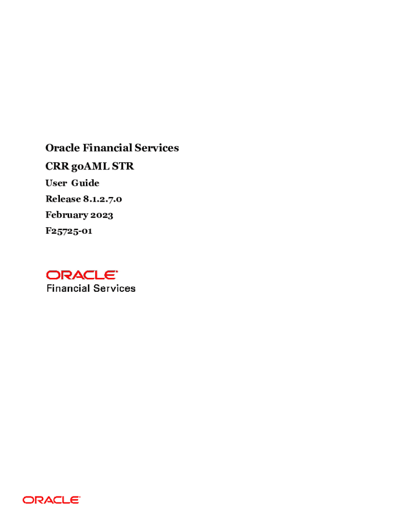 Fillable Online Oracle Financial Services Currency Transaction Reporting Fax Email Print - pdfFiller