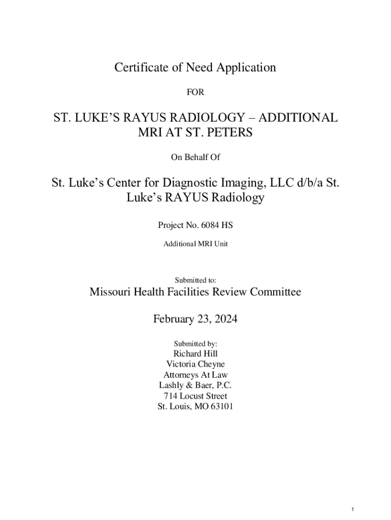 Fillable Online health mo #6084 HS: St. Luke's RAYUS RadiologySt ...