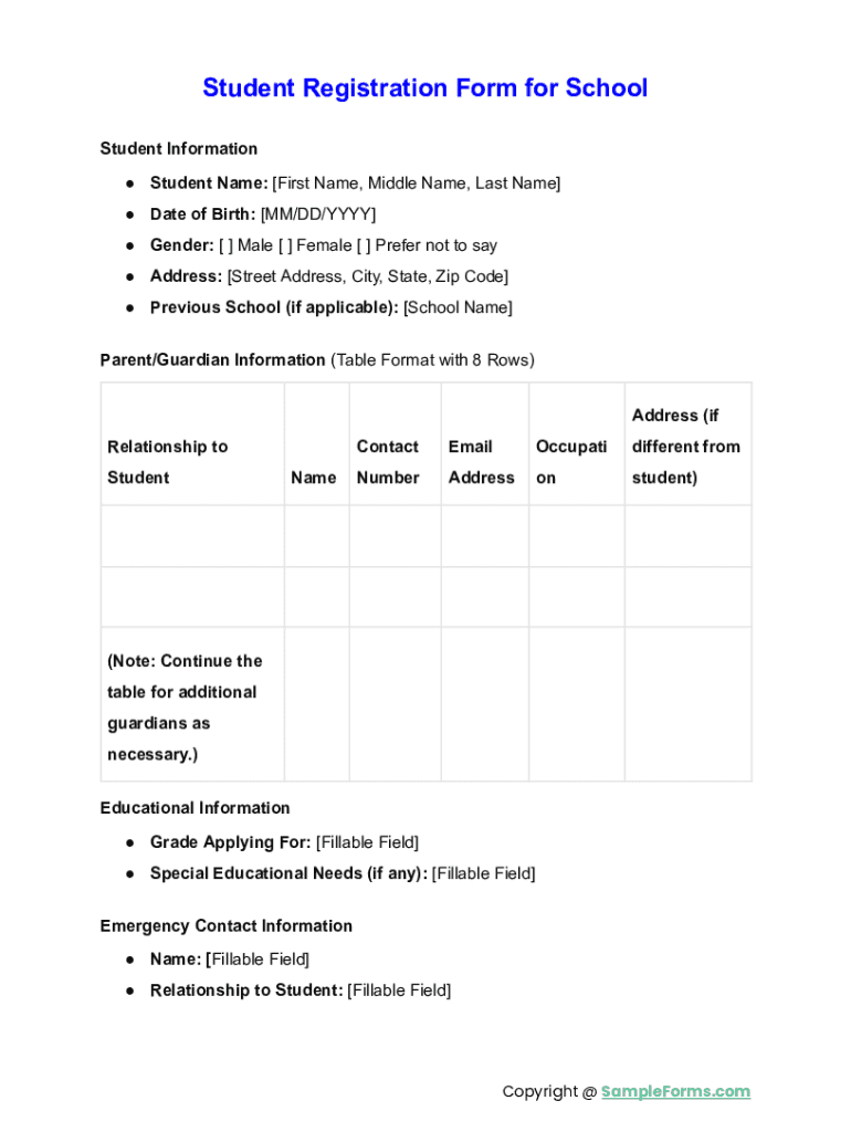 Fillable Online Private School Registration Form PDF Fax Email Print ...