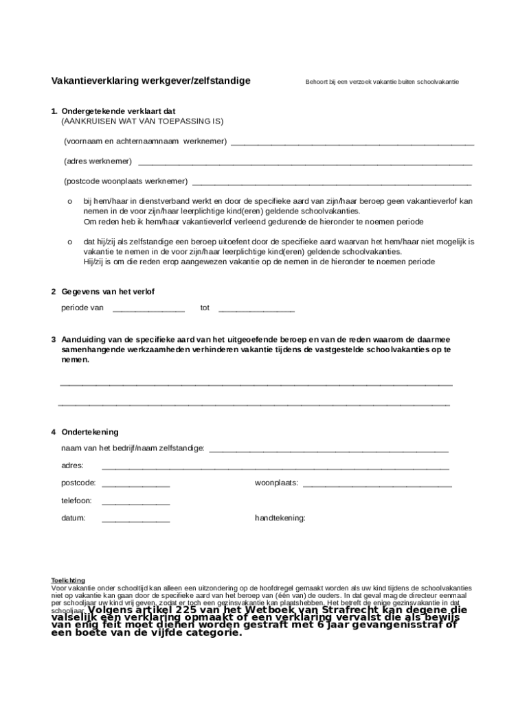 verklaring werkgever zelfstandige by Jeanne d'Arc Doc Template | pdfFiller