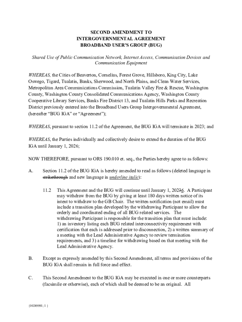 Fillable Online Intergovernmental Agreement for Joint Management of ... Fax Email Print - pdfFiller