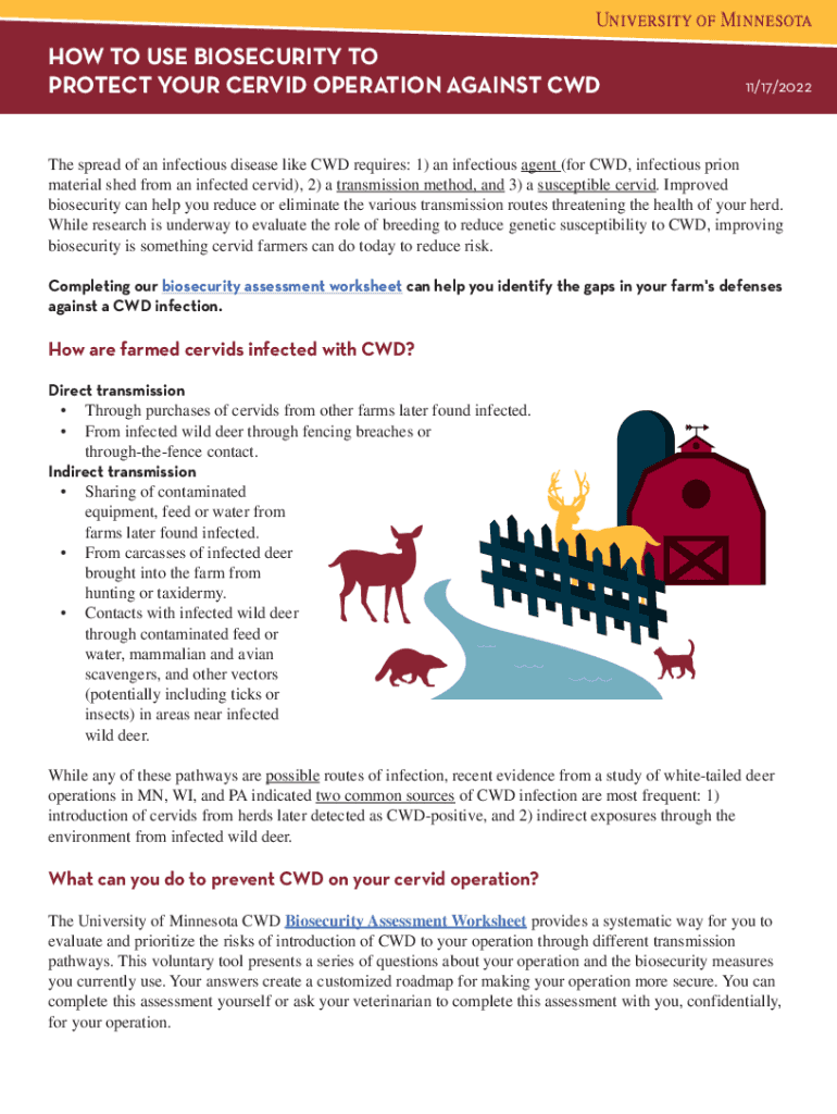 Fillable Online Chronic Wasting Disease - Fact Sheet Fax Email Print ...