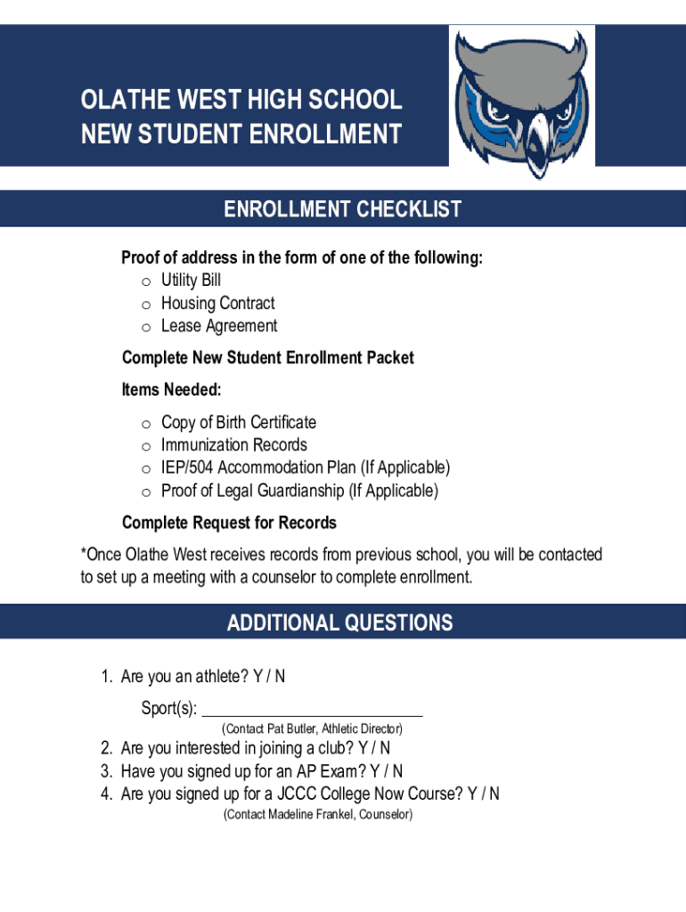 Fillable Online 12th Grade Guided Enrollment Worksheet Semester 1 ...