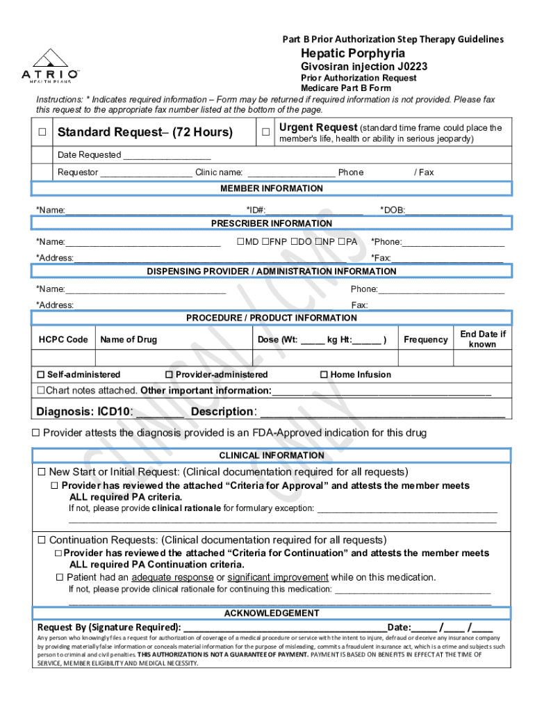 Fillable Online Prior Authorizations (Part B) - Portal Guide Fax Email ...