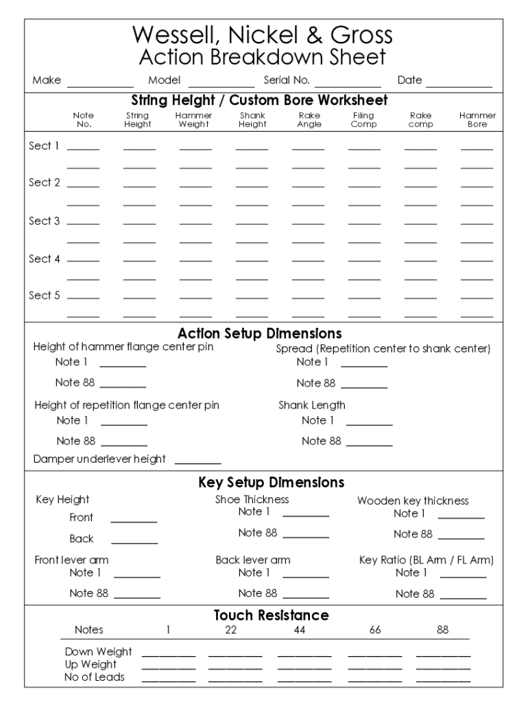 Fillable Online Action Breakdown Sheet - V2 Fax Email Print - pdfFiller