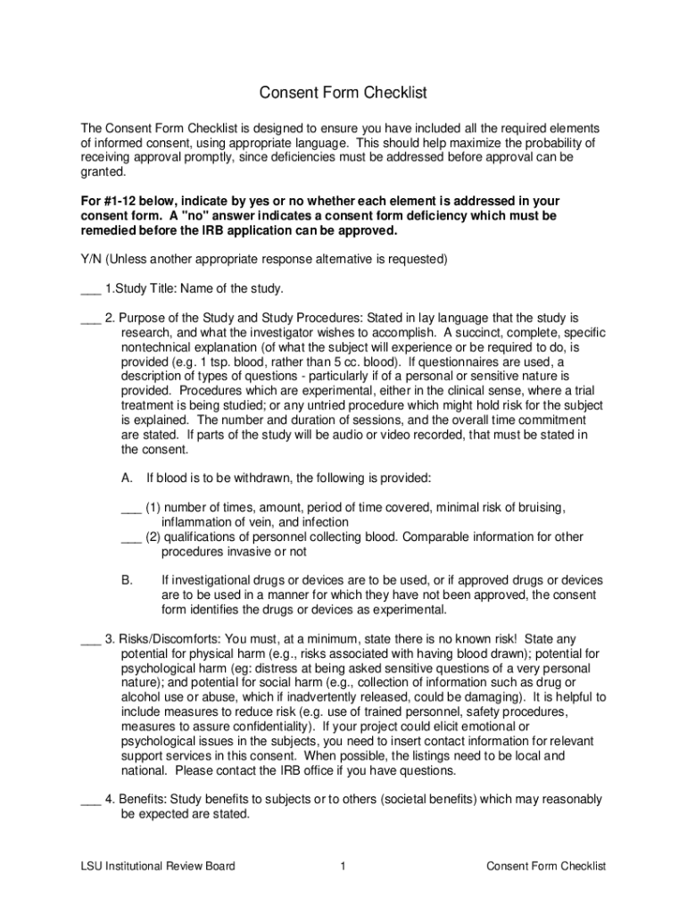 Fillable Online of informed consent, using appropriate language Fax ...