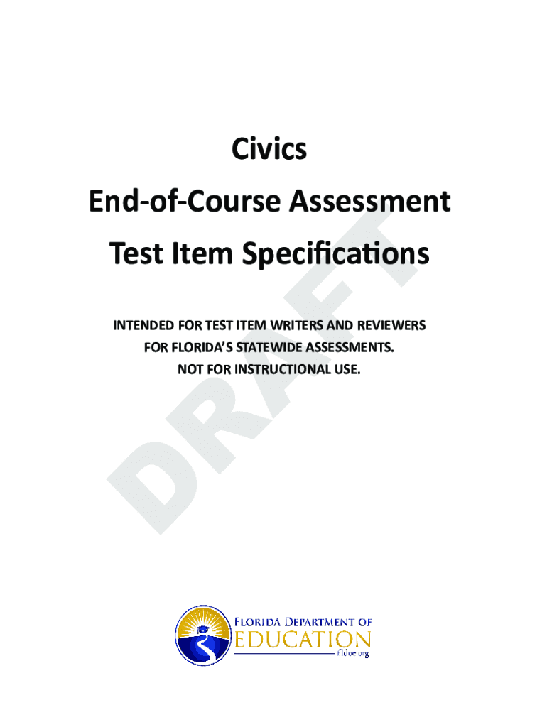 Fillable Online About the Florida End-of-Course Assessment Fax Email ...