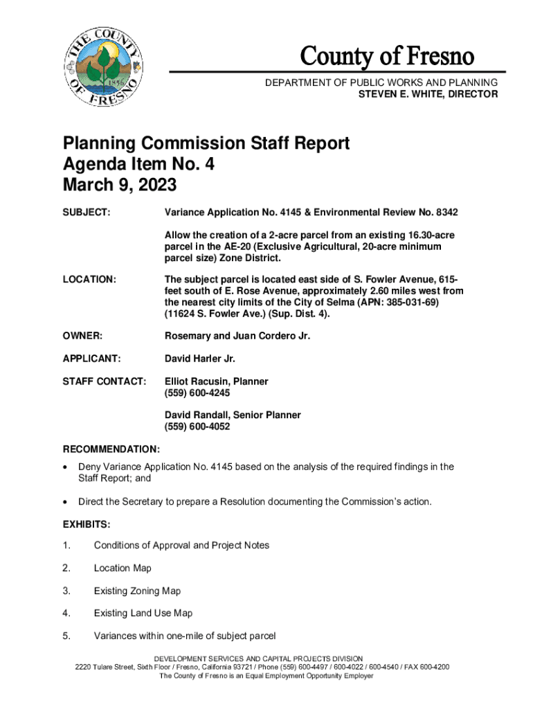 Fillable Online Planning Commission Staff Report Agenda Item No. 4 ... Fax Email Print - pdfFiller