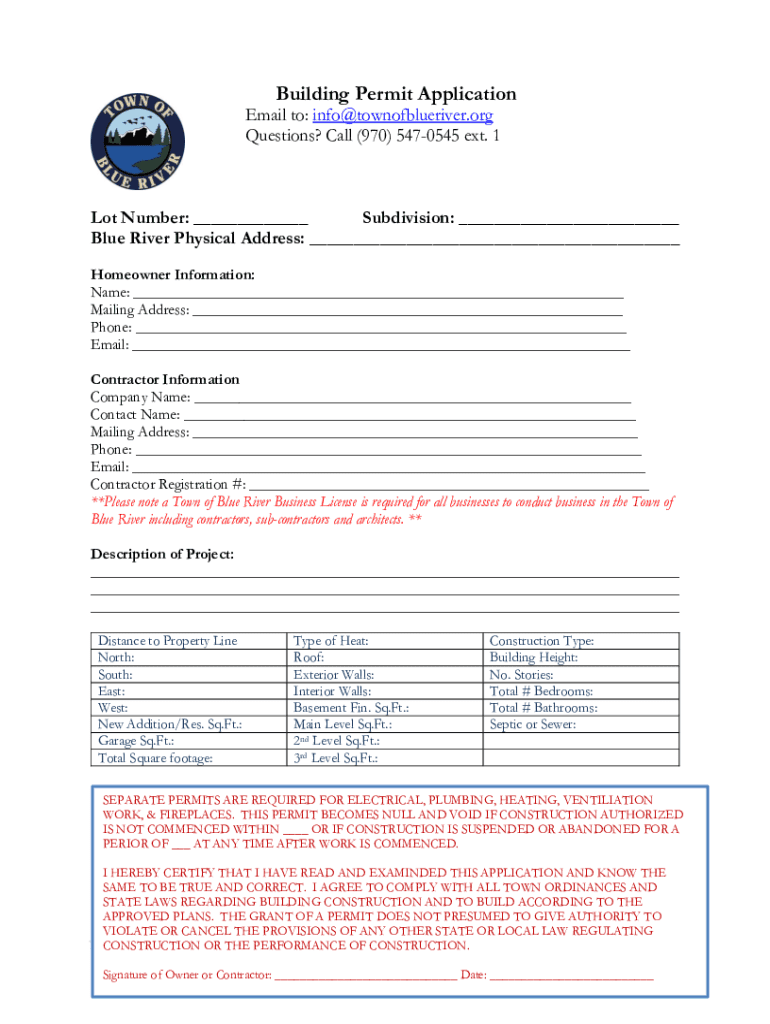 Fillable Online Blue River Physical Address: Fax Email Print - pdfFiller
