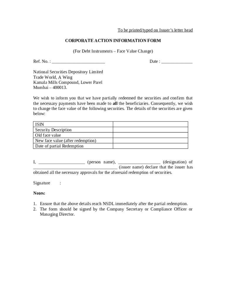 What Is a Debt Instrument? Definition, Structure, and Types Doc Template | pdfFiller