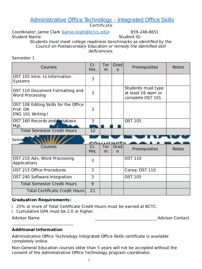 Administrative Office Technology - Integrated Office Skills Doc ...