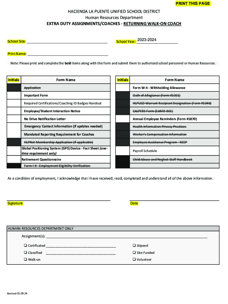 Fillable Online This packet contains your new employee paperwork. When ...