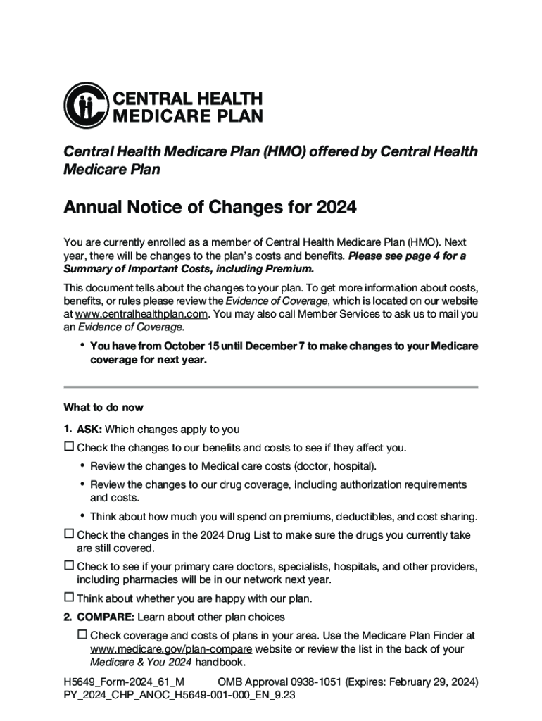 Fillable Online You are currently enrolled as a member of Central ...