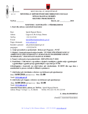 Fillable Online REPUBLIKA E SHQIPERISE MINISTRIA ... Fax Email Print - pdfFiller