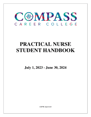 Fillable Online School of Nursing Pre-Licensure Student Handbook 2023 ...