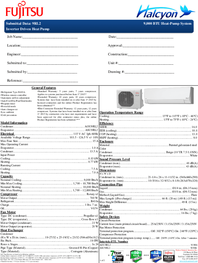 Fillable Online Entry Level: Wall Mounted - AIRSTAGE SINGLE-ROOM ... Fax Email Print - pdfFiller