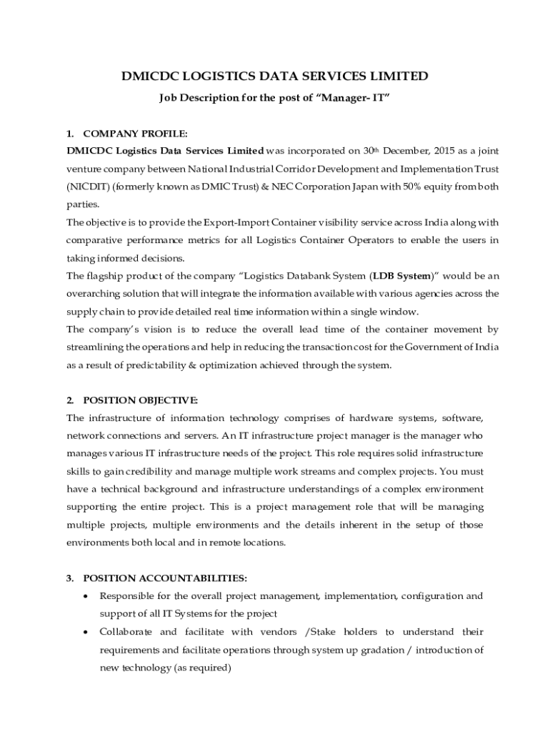 Fillable Online DMICDC Logistics Data Services Company Profile & ... Fax Email Print - pdfFiller