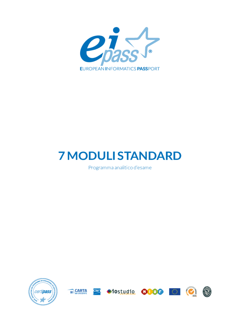Compilabile Online Differenza tra EIPASS 7 Moduli Standard e User Fax Email Stampa - pdfFiller