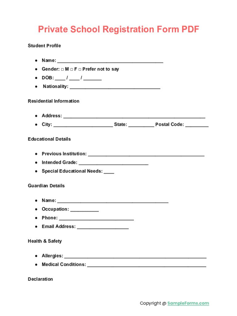 Fillable Online RESIDENCY FORM Students Name Fax Email Print - pdfFiller