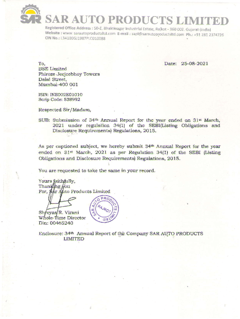 Fillable Online Sar Auto Products - Crunchbase Company Profile ...