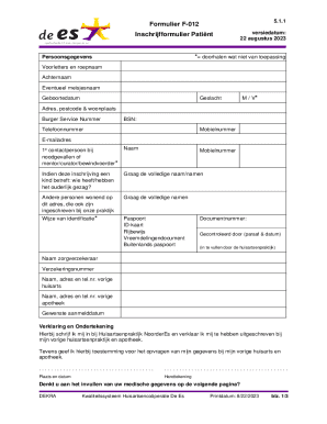 Invulbaar Online M / V* Faxnummer Email Afdrukken - pdfFiller