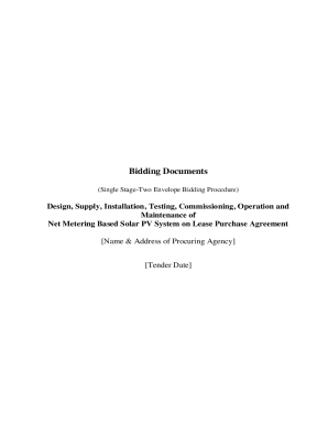 Fillable Online (Single Stage-Two Envelope Bidding Procedure) Fax Email ...