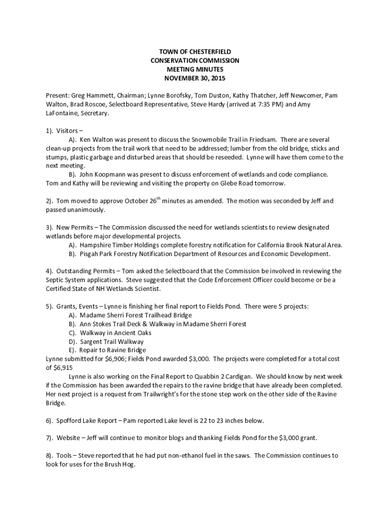 Fillable Online Greg Hammett, Chairman; Lynne Borofsky Fax Email Print ...