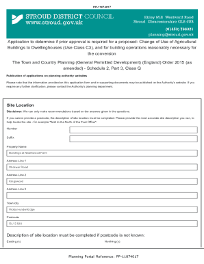 Fillable Online Buildings to Dwellinghouses (Use Class C3), and for ...