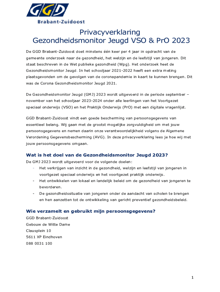 Invulbaar Online De GGD Brabant-Zuidoost doet minstens n keer per 4 ...