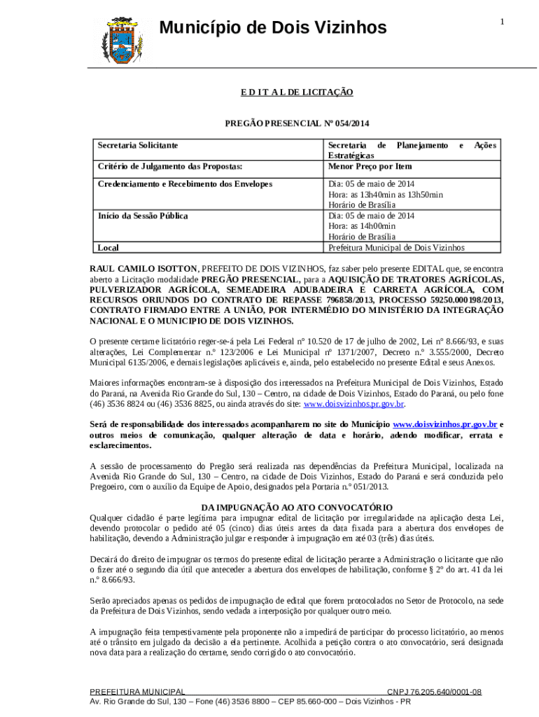 Secretaria de Planejamento e Aes Estratgicas Doc Template | pdfFiller