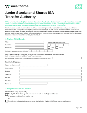 Fillable Online Novia Global launches stocks & shares Isa Fax Email ...