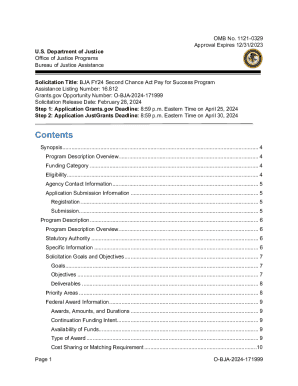 Fillable Online BJA FY24 Second Chance Act Pay for Success Program. BJA ...