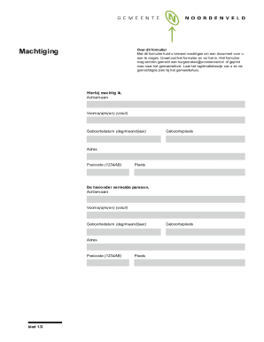 Invulbaar Online MachtigenV&OSVB Faxnummer Email Afdrukken - pdfFiller