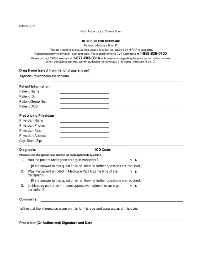 Fillable Online Medicare Parts A and B Coverage and Prior Authorization Fax Email Print - pdfFiller