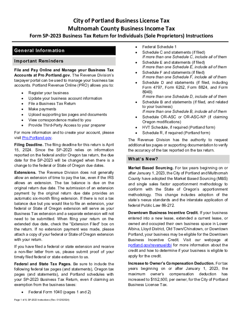 Fillable Online Form SP-2023 Instructions Fax Email Print - pdfFiller