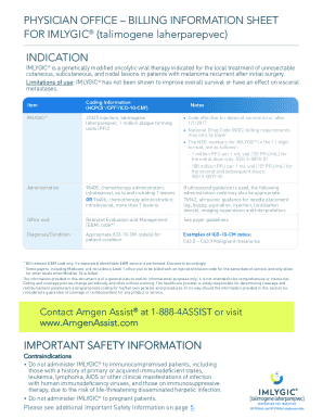 Fillable Online INDICATION PHYSICIAN OFFICE BILLING INFORMATION SHEET ...