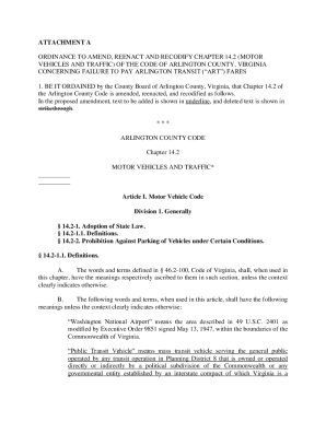 Fillable Online ATTACHMENT A ORDINANCE TO AMEND, REENACT AND ... Fax Email Print - pdfFiller