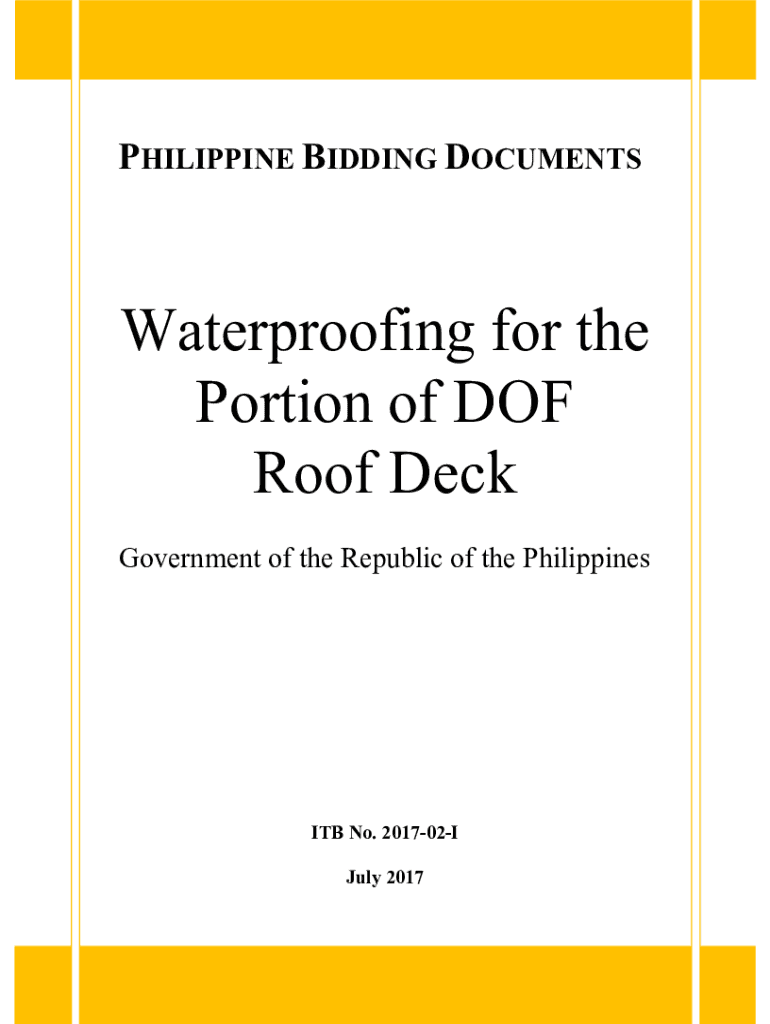 Fillable Online Waterproofing for the Portion of DOF Roof Deck Fax Email Print - pdfFiller