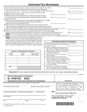 Fillable Online tax illinois 2022 Form IL-1040-X Amended Individual ...