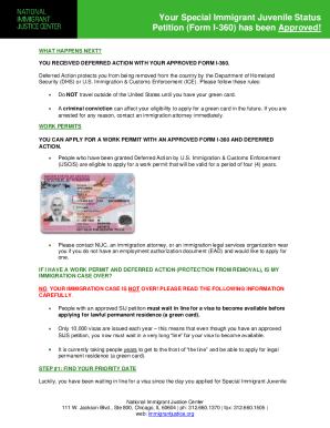 Fillable Online Your Special Immigrant Juvenile Status Petition (Form I ...