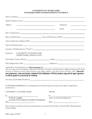 Fillable Online Standard Form Of Contract - Fill Online, Printable ...