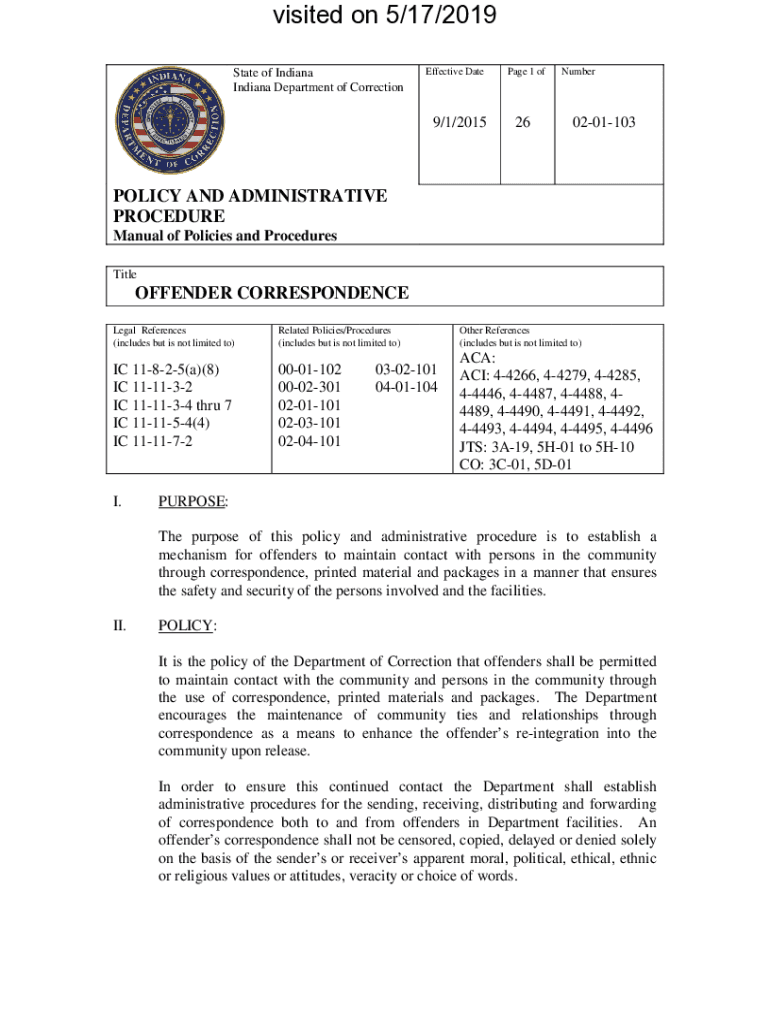 Fillable Online POLICY AND ADMINISTRATIVE PROCEDURE ADULT ... Fax Email ...
