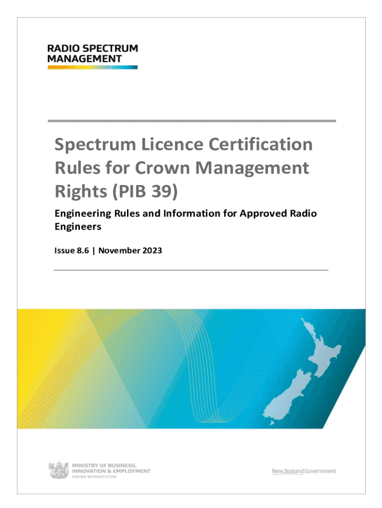 Fillable Online Radio Spectrum Management Reform in New Zealand Fax ...