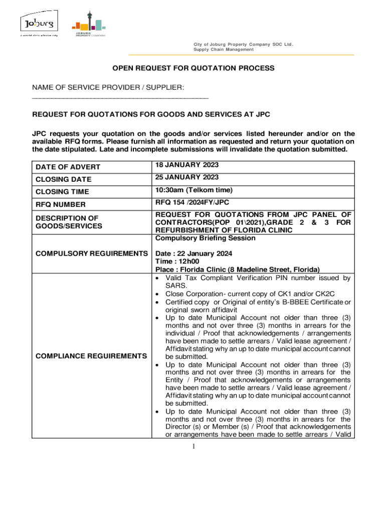 Fillable Online jhbproperty co Fillable Online jhbproperty co Get the free OPEN REQUEST FOR ...