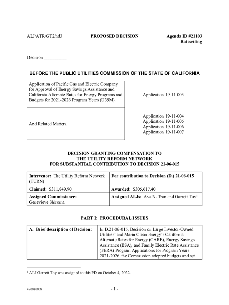 Fillable Online docs cpuc ca Solicitations for the Energy Savings ...