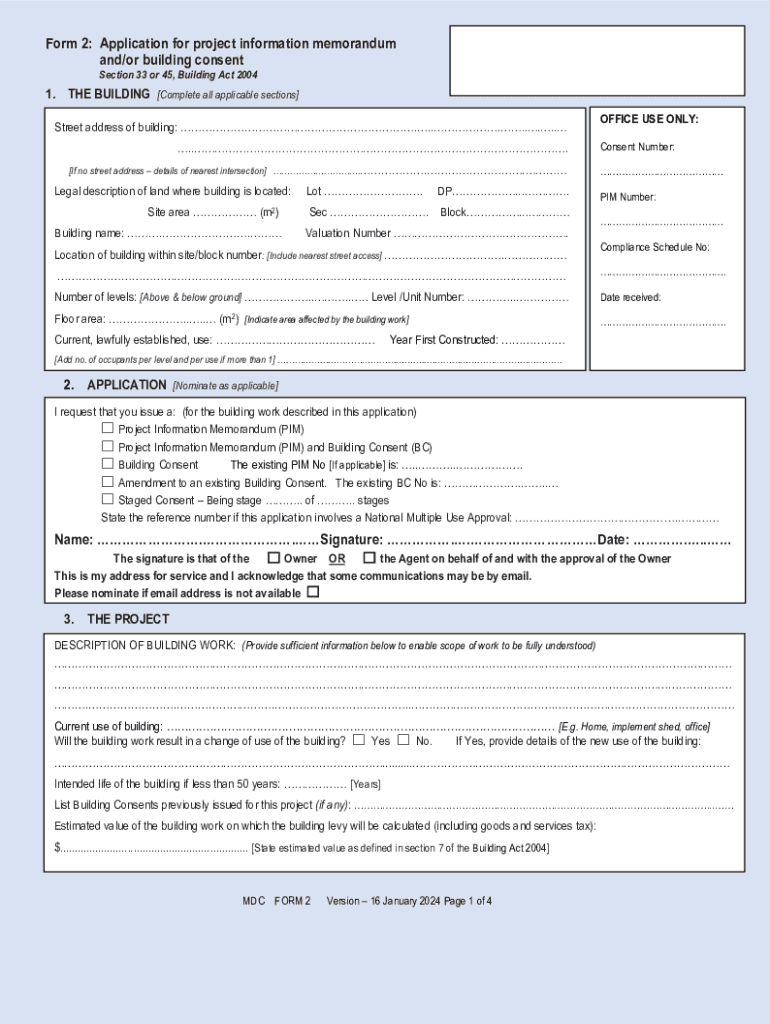 Fillable Online Fillable Online Form 2: Application for project ...